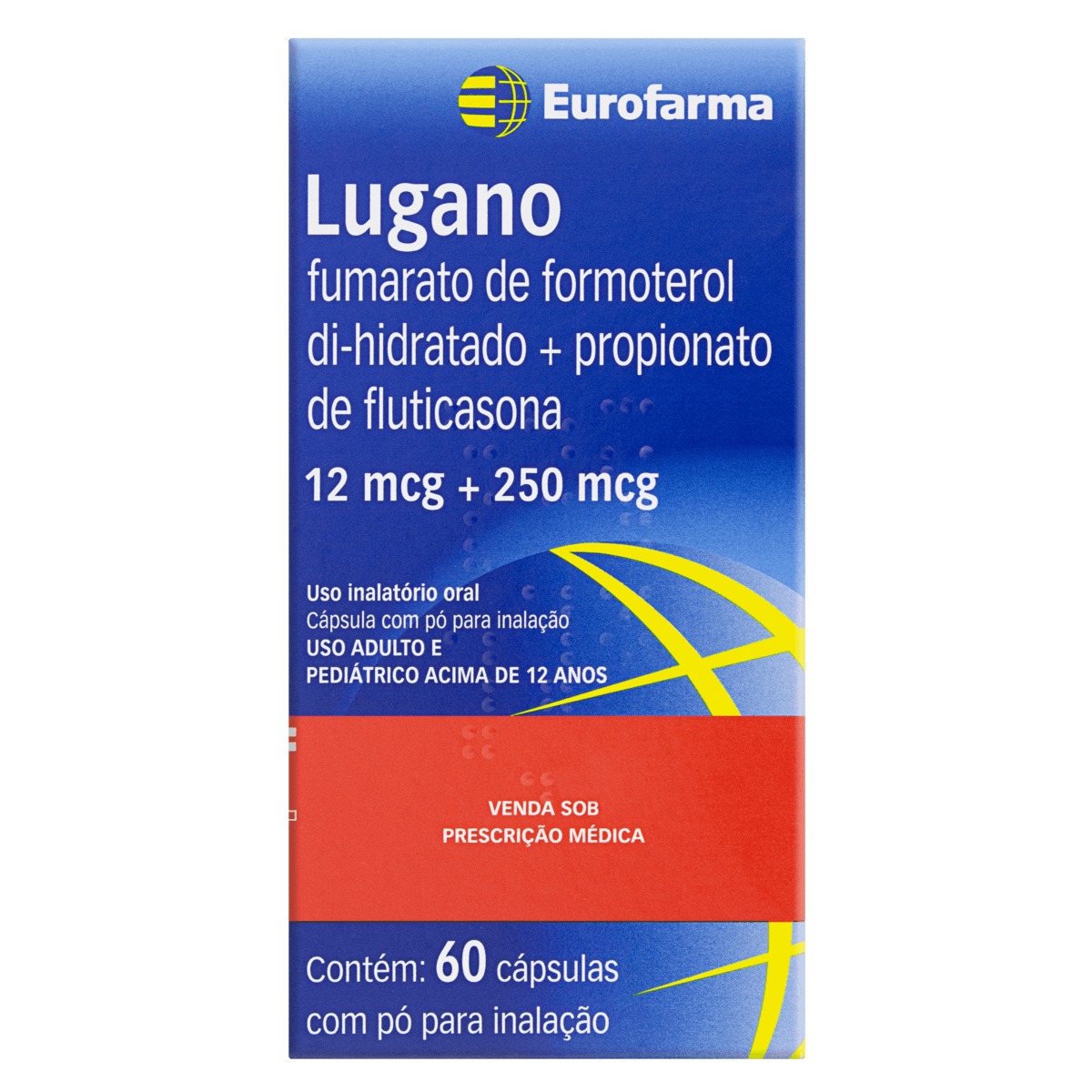 Lugano 12+250mcg Eurofarma 60 Cápsulas