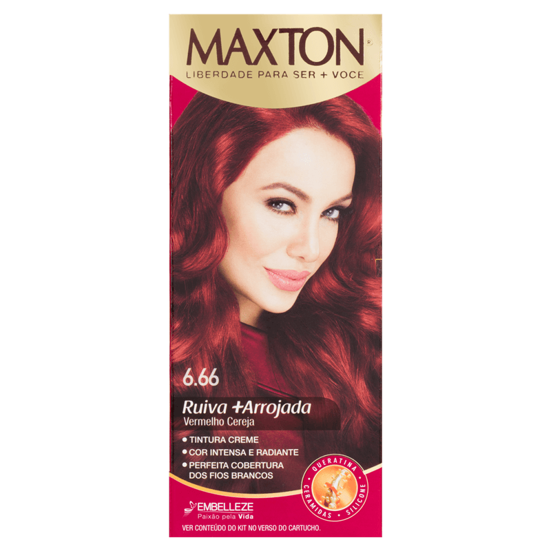 KIT MAXTON PRATICA 6.66 VERMELHO CEREJA