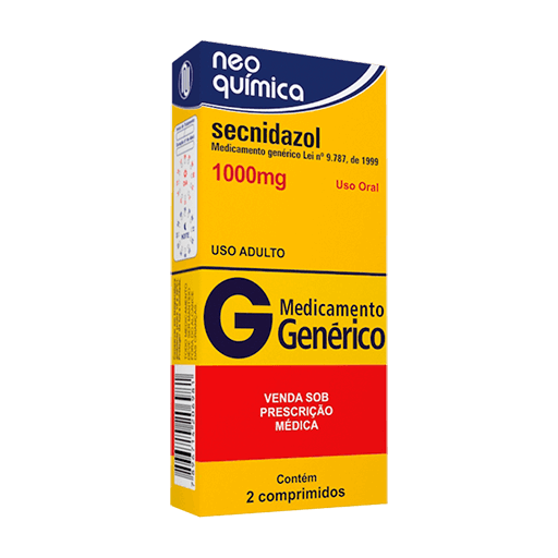 SECNIDAZOL 1000MG 2 CPRS - NEO (G)