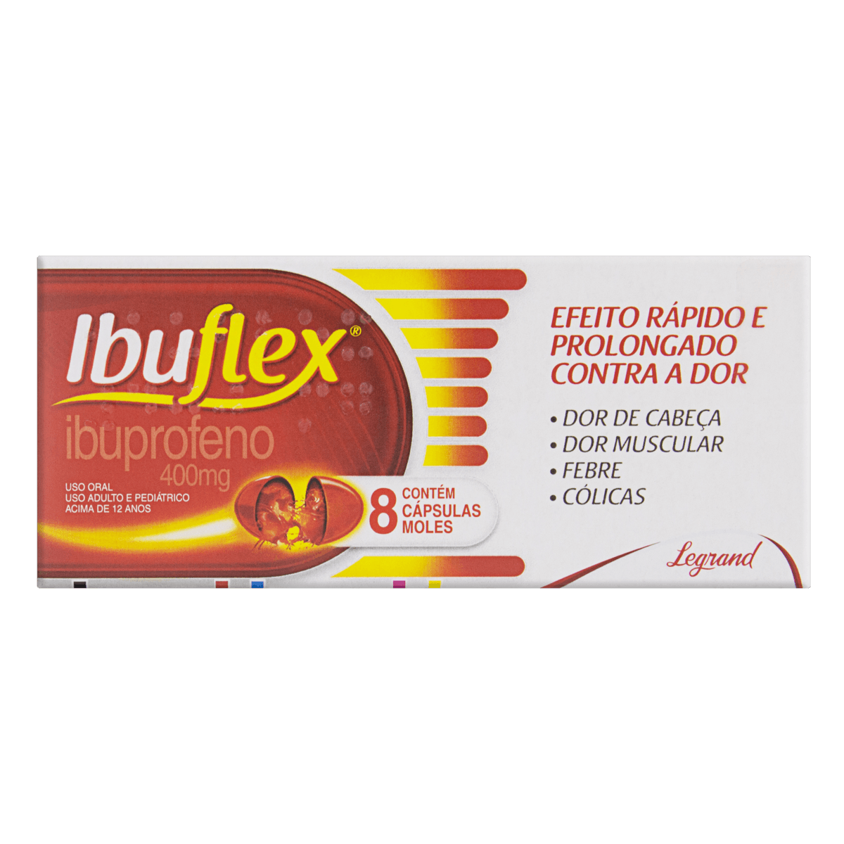 Ibuflex 400mg Legrand 8 Cápsulas