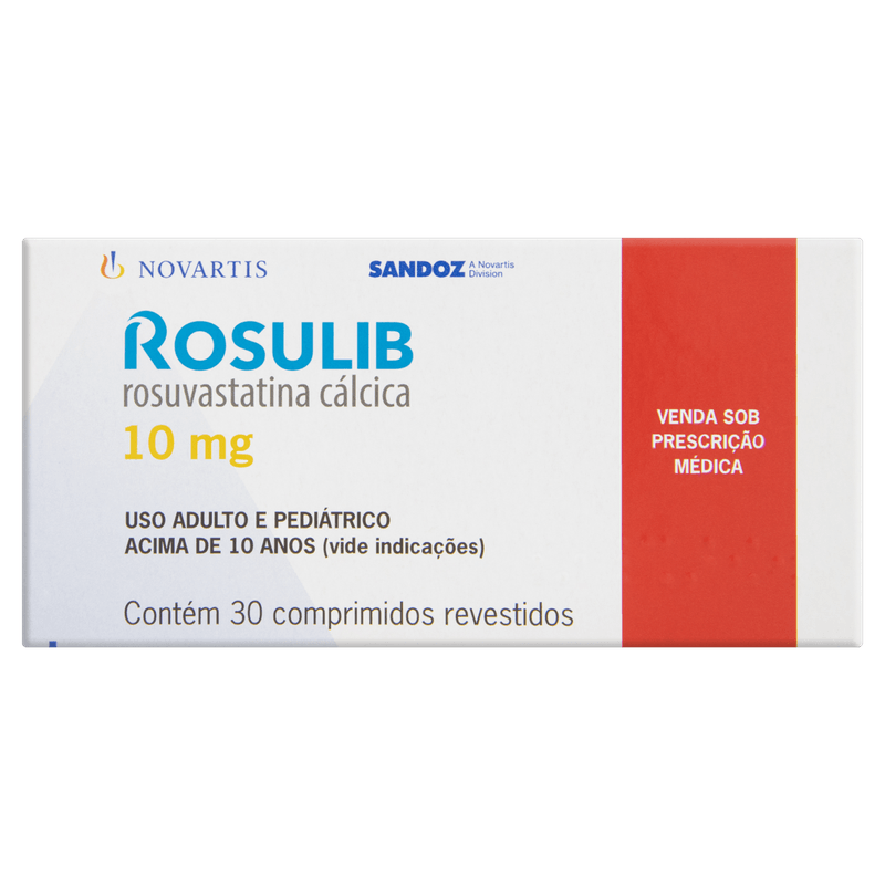 Rosulib 10mg Novartis Biociências 30 Comprimidos
