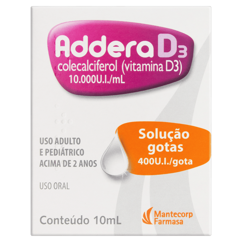 ADDERA D3 400UI GTS 10ML