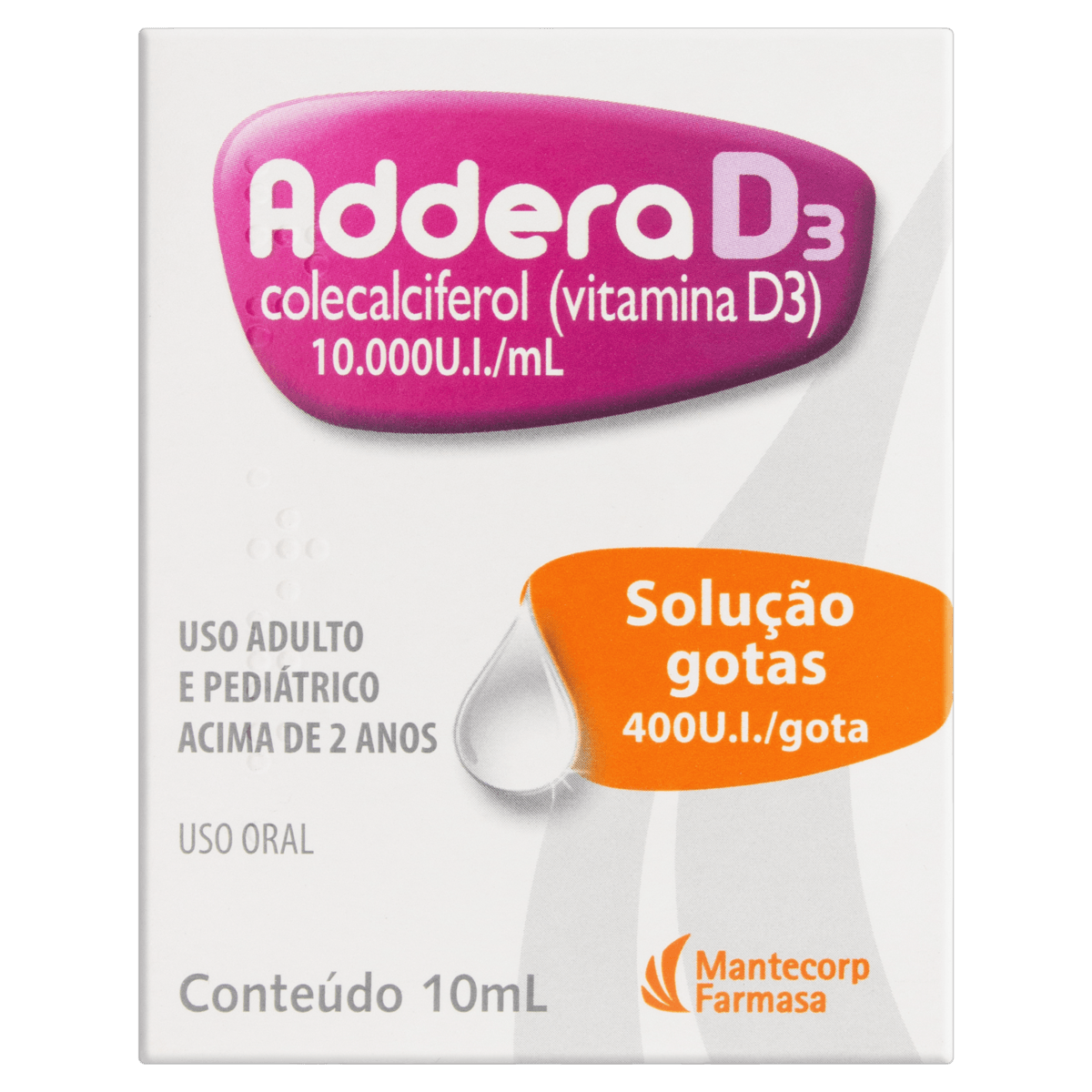 ADDERA D3 400UI GTS 10ML