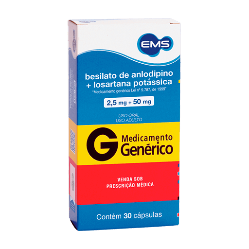 BES ANLODIPINO+LOSART POT 2,5/50G 15 CAPS -EMS(G)