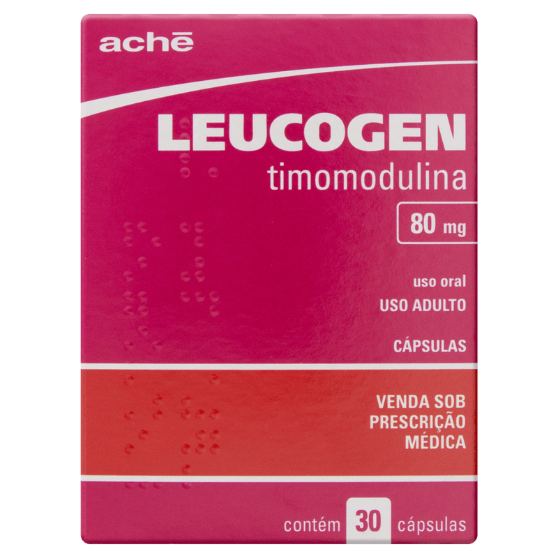 Leucogen 80mg Aché 30 Cápsulas