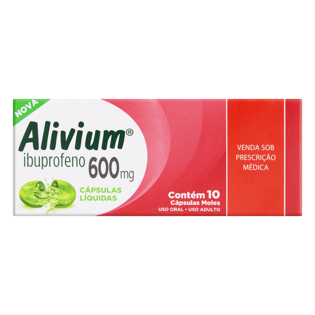 Alivium 600mg Mantecorp Farmasa 10 Cápsulas