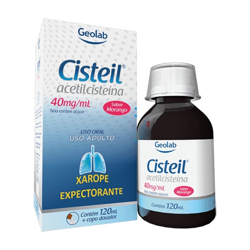 Cisteil 40mg/ml Geolab 120ml de Xarope + Copo Medidor