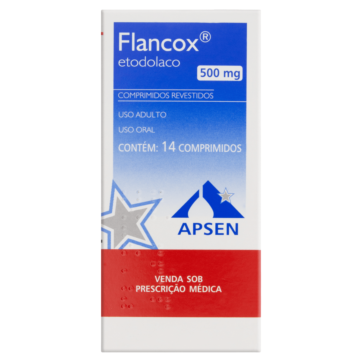 Flancox 500mg Apsen 14 Comprimidos Revestidos
