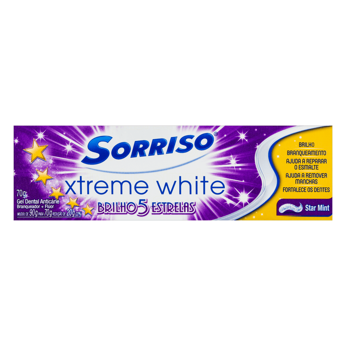 COLGATE CR DENTAL SORRISO XTREME WHITE 5 ESTRE 70G@