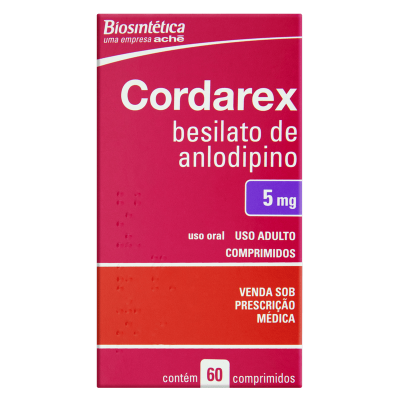 Cordarex 5mg Biosinteti 60 Comprimidos