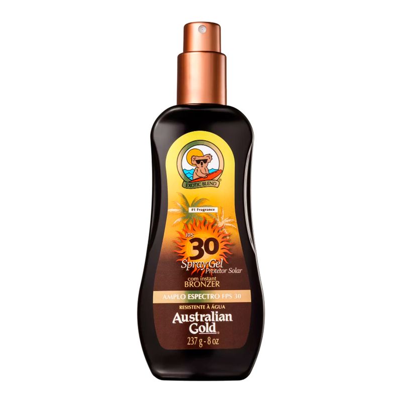 AUSTRALIAN GOLD FPS 30 SPRAY GEL 237G INST BRONZER