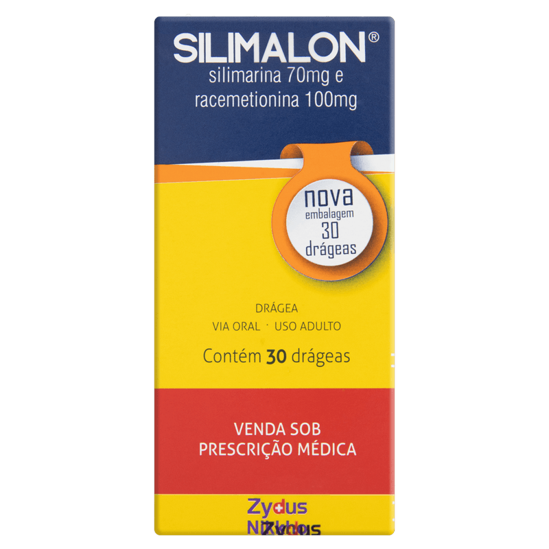 Silimalon 100+70mg Zydus 30 Drágeas