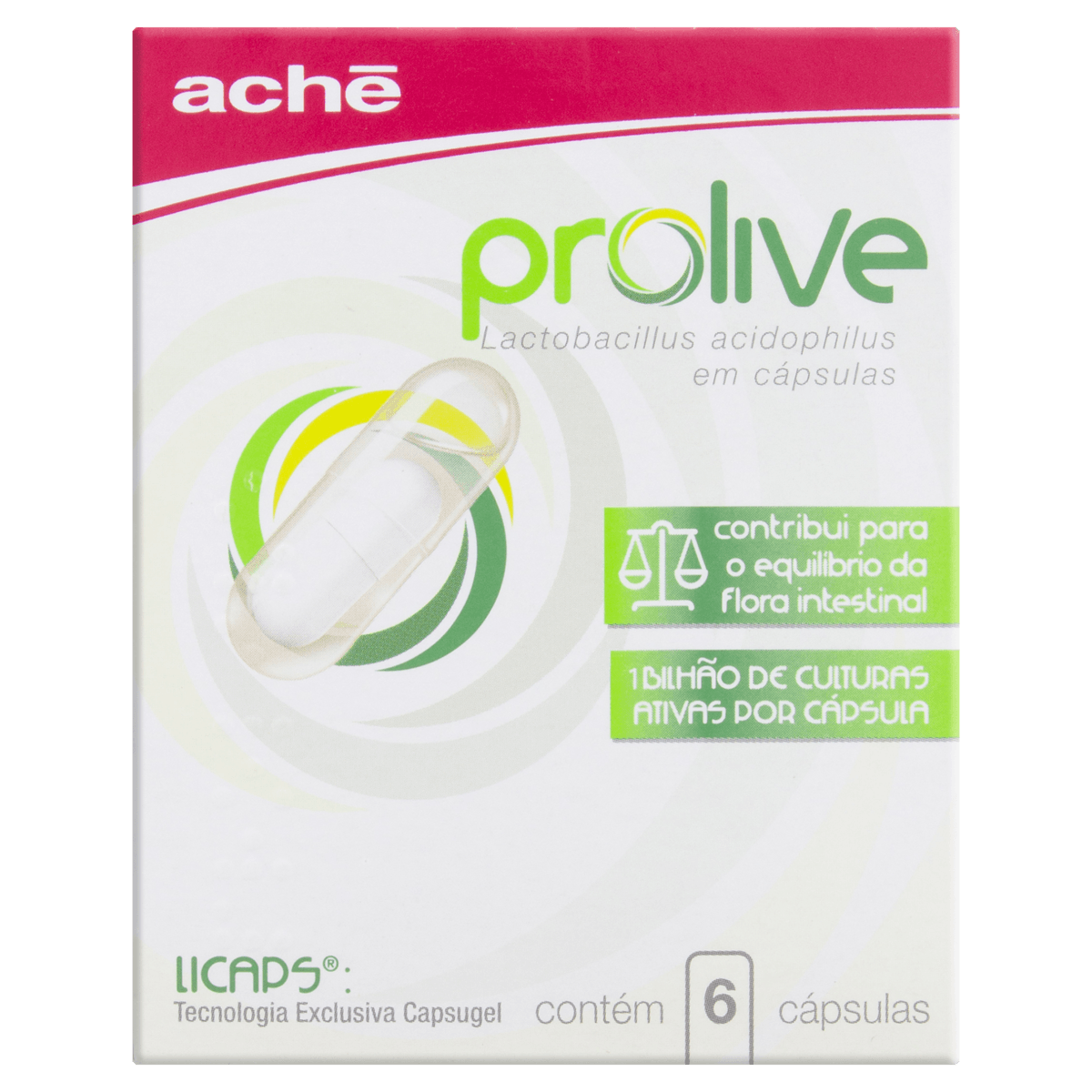 Prolive 1.000.000UFC Aché 6 Cápsulas