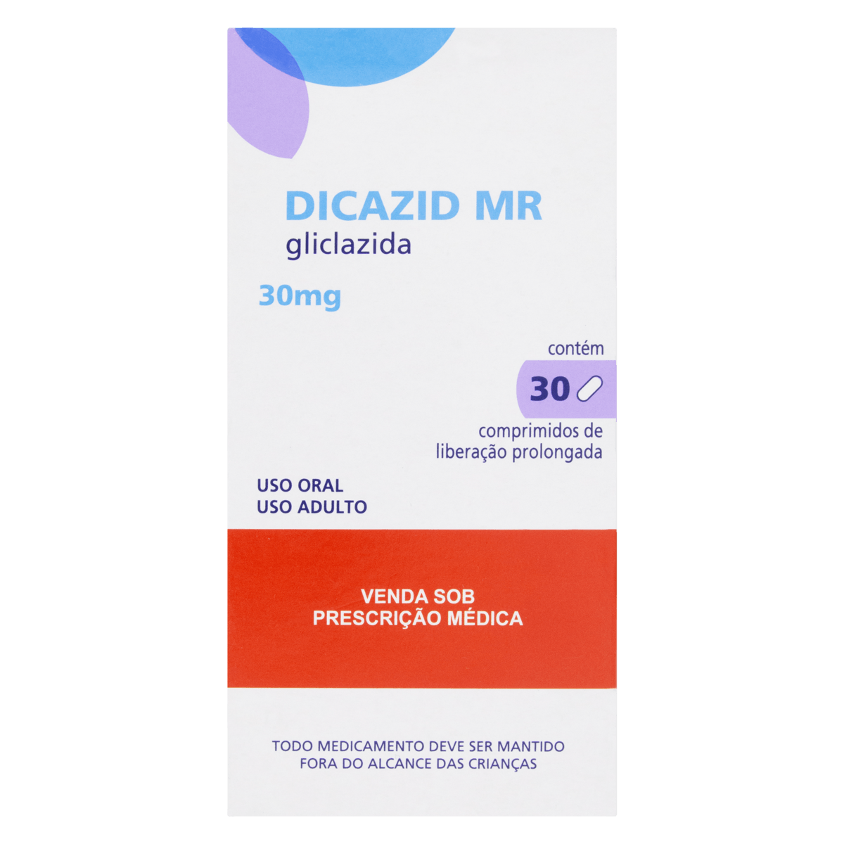 DICAZID MR 30MG 30 CPRS
