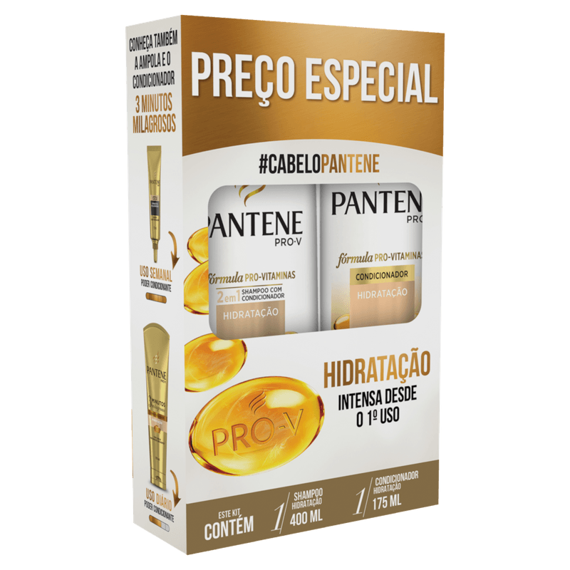 SH PANTENE 400ML + COND HIDRATACAO 175ML@