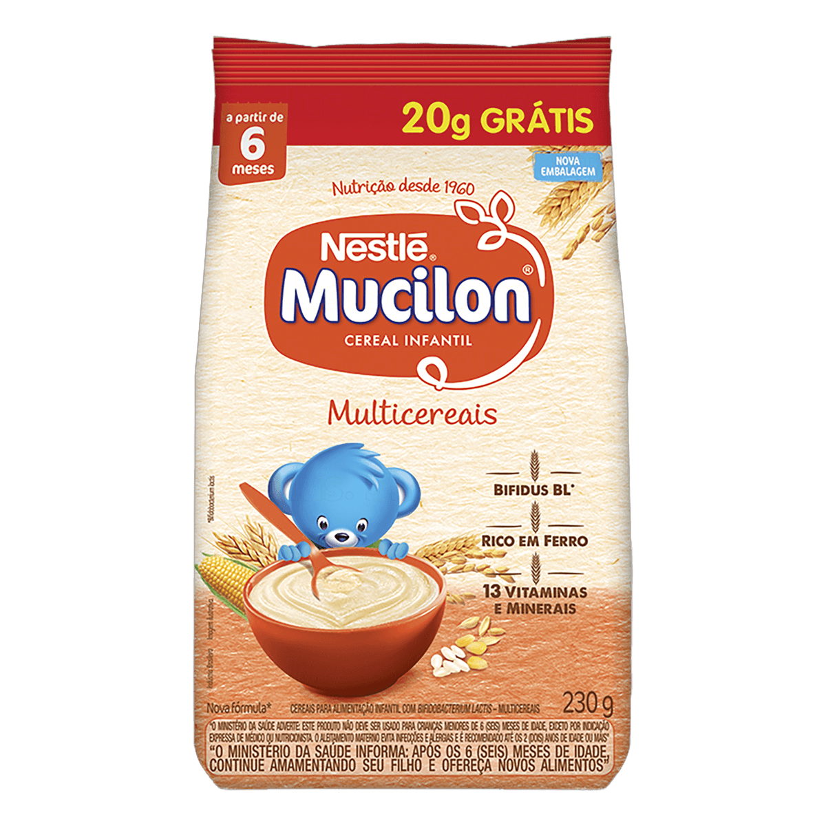 MUCILON MULTICEREAIS LV 210GR + 20GR GRTS