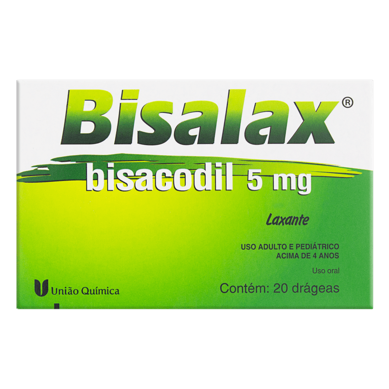 Bisalax 5mg União Química 20 drágeas