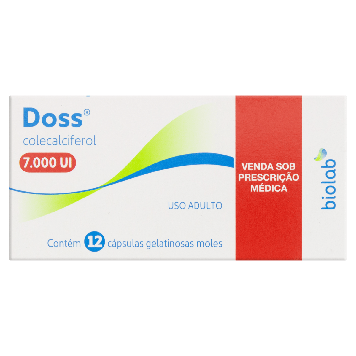 Vitamina D Doss 7.000UI Biolab Sanus 12 Cápsulas Gelatinosas