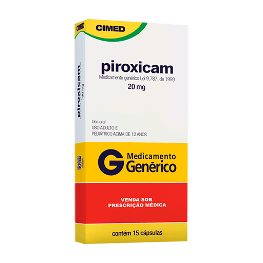 PIROXICAM 20MG 15 CAPS - CIMED (G)