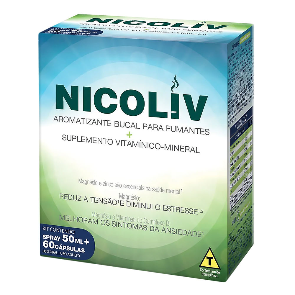 NICOLIV 60 CAPS + SOL SPRAY 50ML