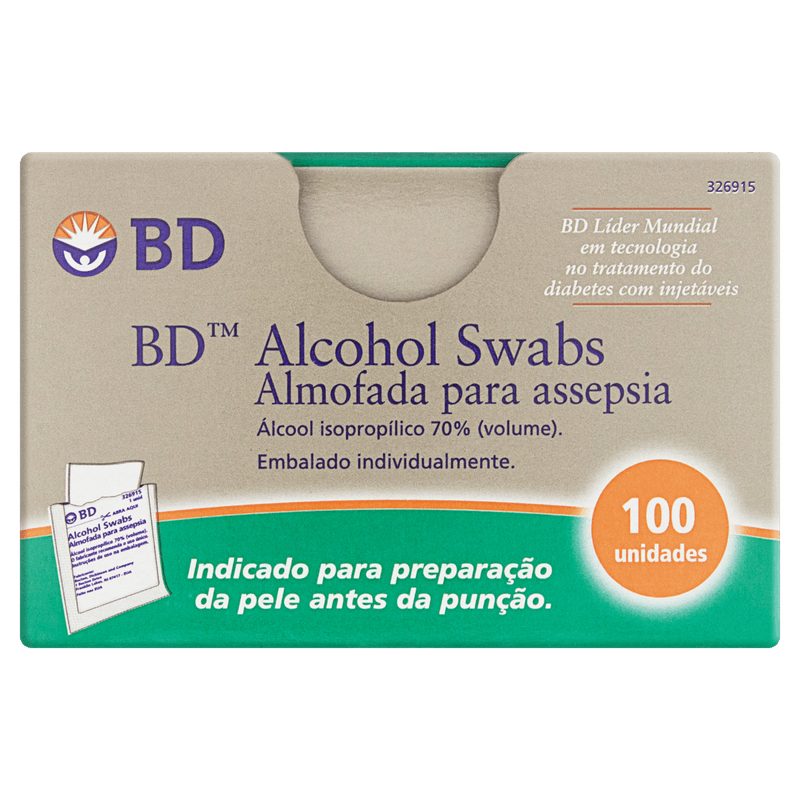 ALCOOL BD SWAB SACHE C/100