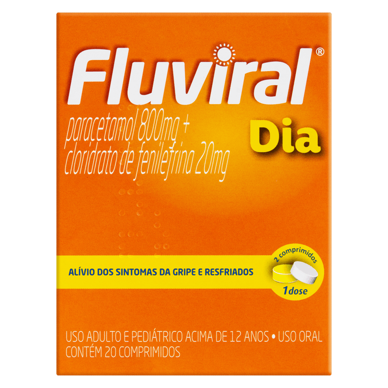 Antigripal Fluviral Dia 20 Comprimidos