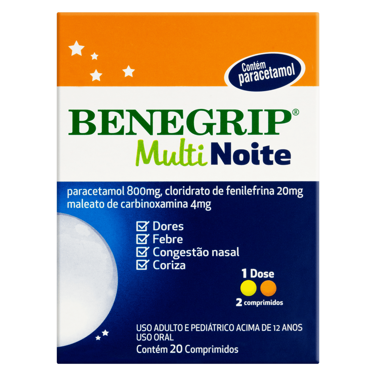 Kit Antigripal Benegrip Multi Noite 20 Comprimidos + Suplemento ...