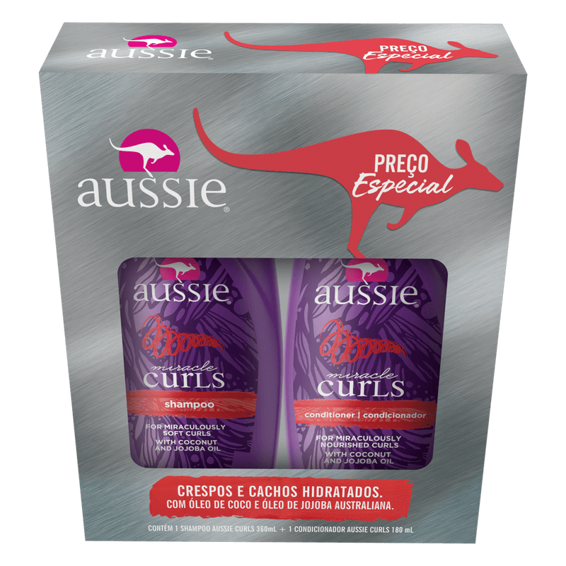 AUSSIE CURLS SH 360ML + COND 180ML