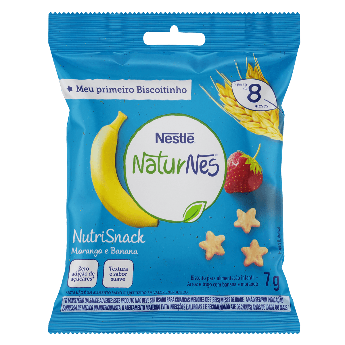NUTRISNACK NATURNES BANANA E MORANGO 7G