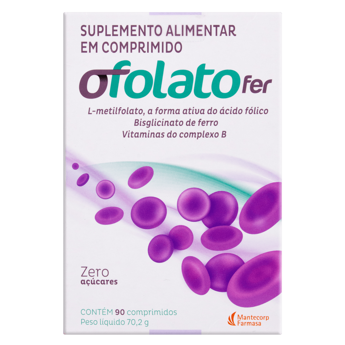 Suplemento Alimentar Ofolato Fer 90 Comprimidos