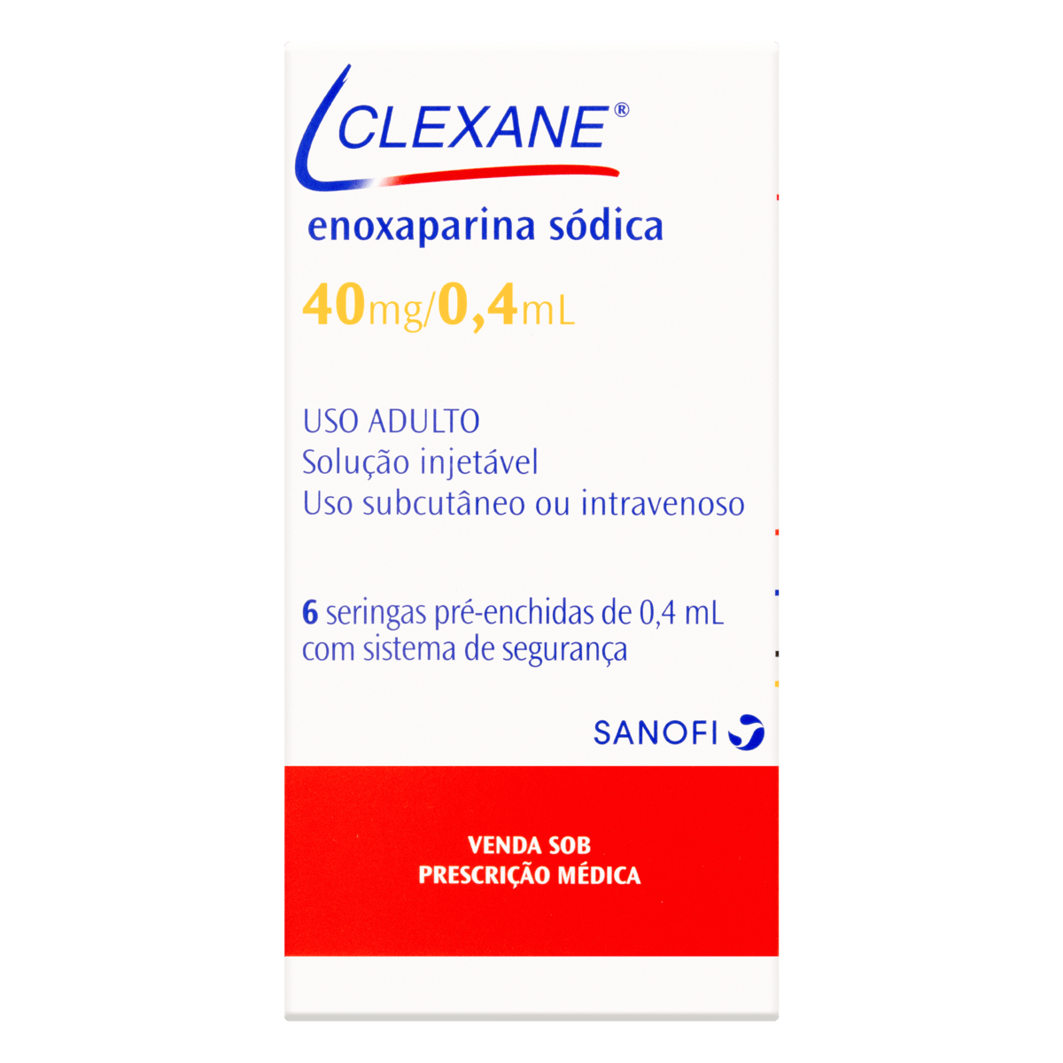 Clexane Safety Lock 40mg Sanofi 6 Seringas