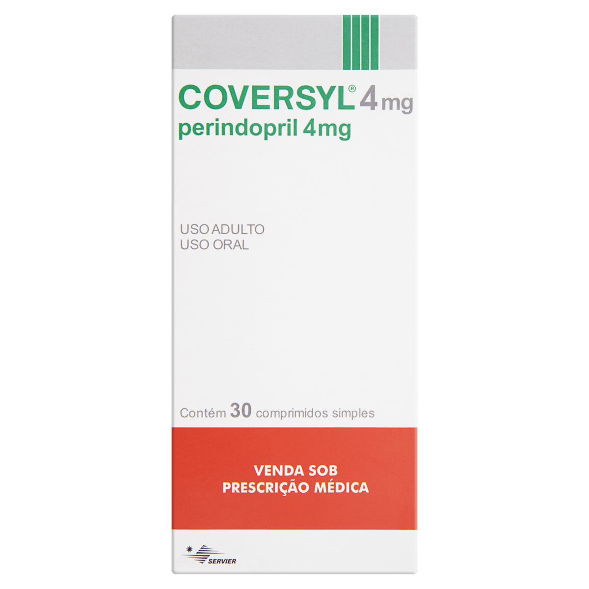Coversyl 4mg Servier 30 Comprimidos