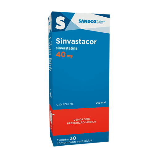 Sinvastacor 40mg Sandoz 30 Comprimidos