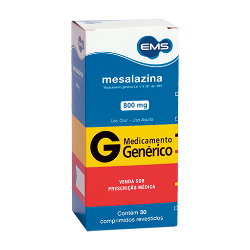 Mesalazina 800mg Genérico EMS 30 Comprimidos