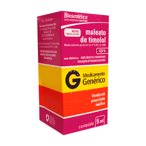 MAL TIMOLOL 0,5% SOL OFT 5ML - BIO(G)