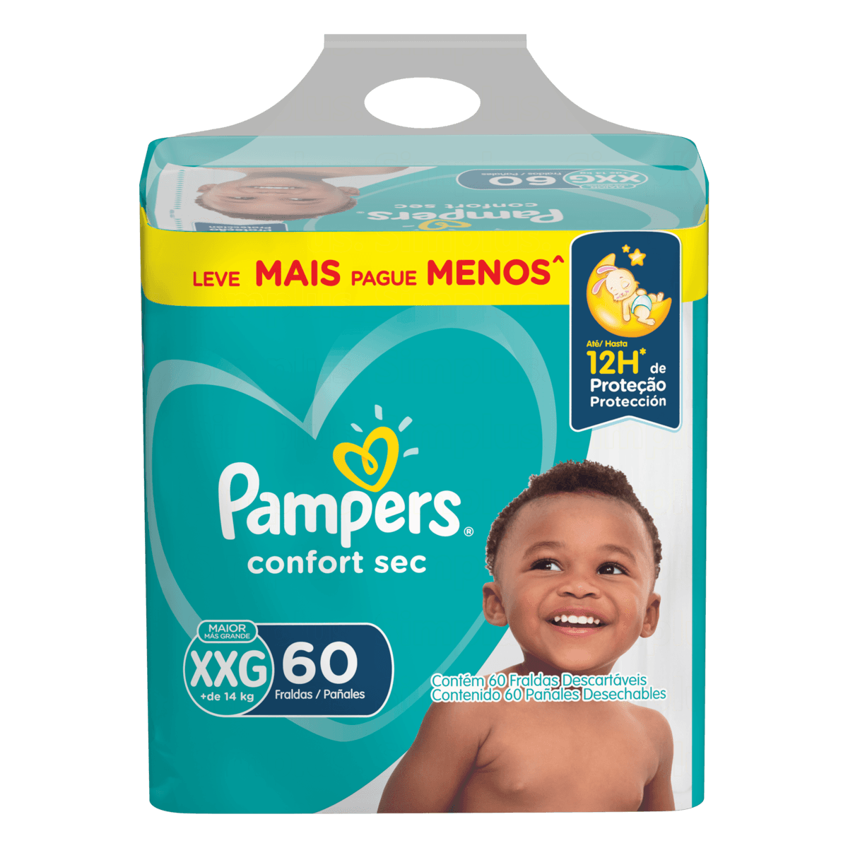 FRALDA PAMPERS CONFORTSEC SUPER XXG 60 FR