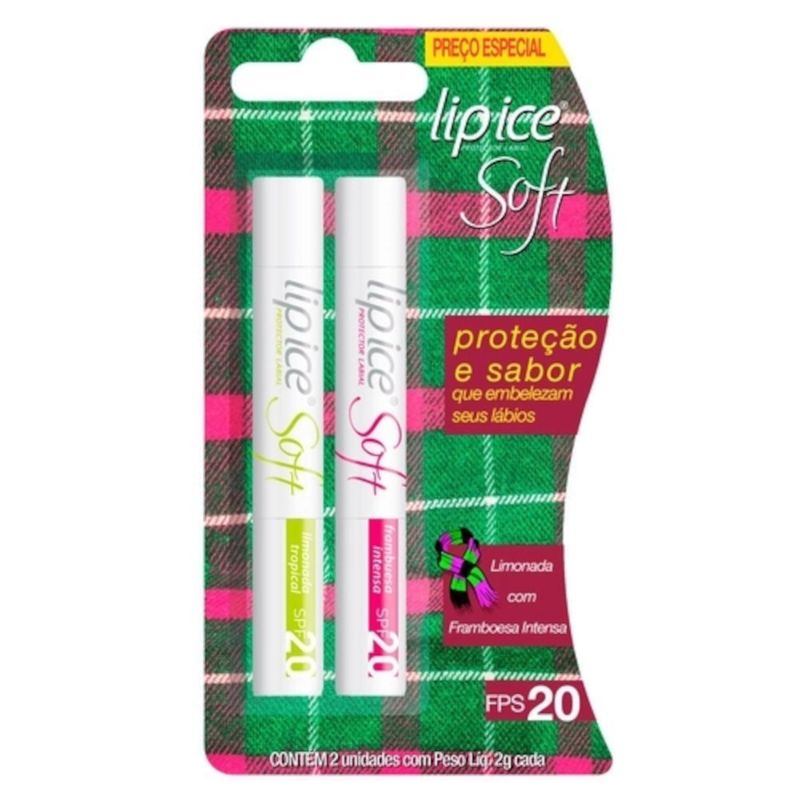 Lip Ice Protetor Labial Soft Fps 20 Lim Trop/Framb