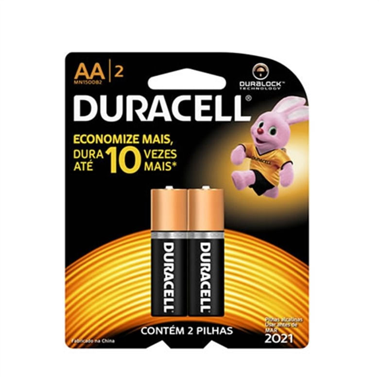 DURACELL PEQUENA AA PILHA C/2