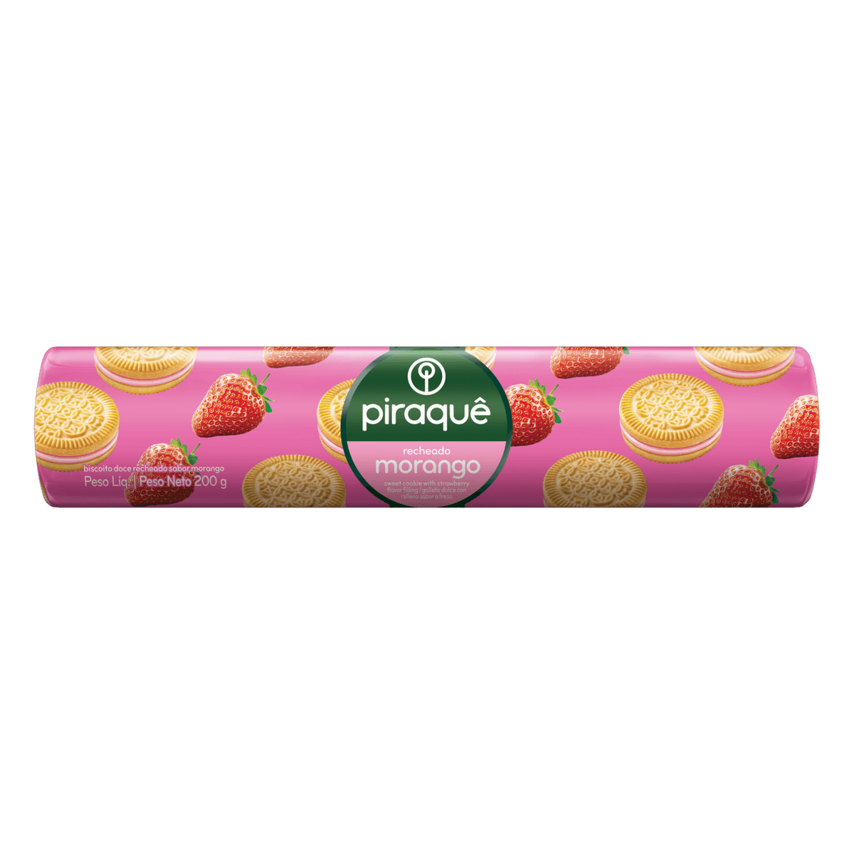 BISCOITO PIRAQUE MORANGO 200GR