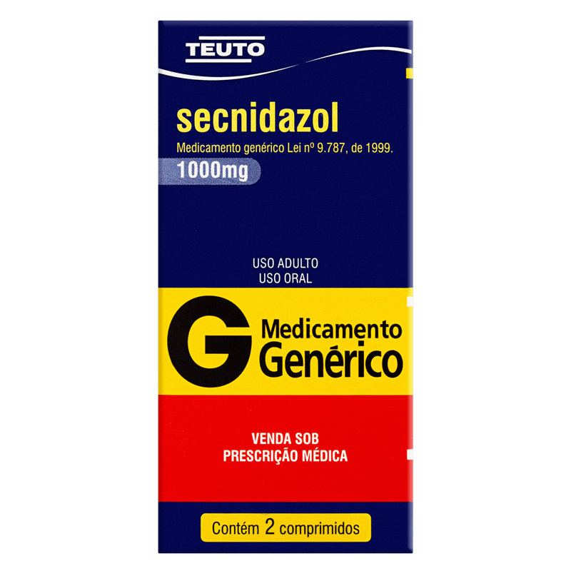 SECNIDAZOL 1000MG 2 CPRS - TEU (G)