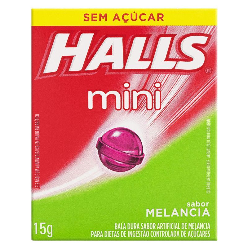 HALLS MINI MELANCIA 15G