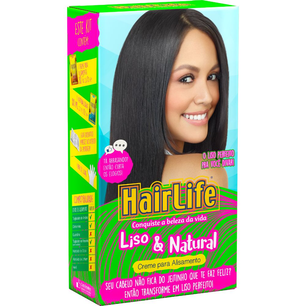 CR ALIS HAIR LIFE LISO E NATURAL 180GR