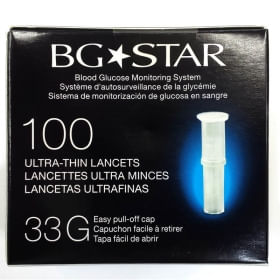 BGSTAR LANCETAS 33G X 100 UNDS