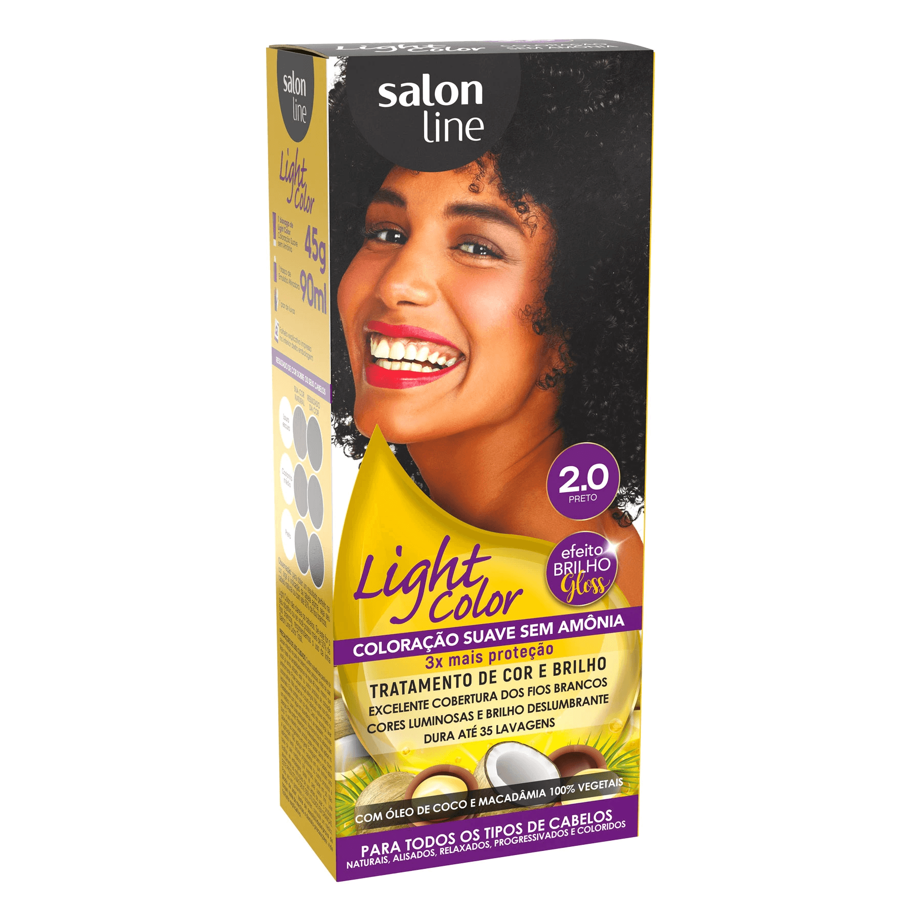 Coloração Light Color 2.0 Preto Salon Line