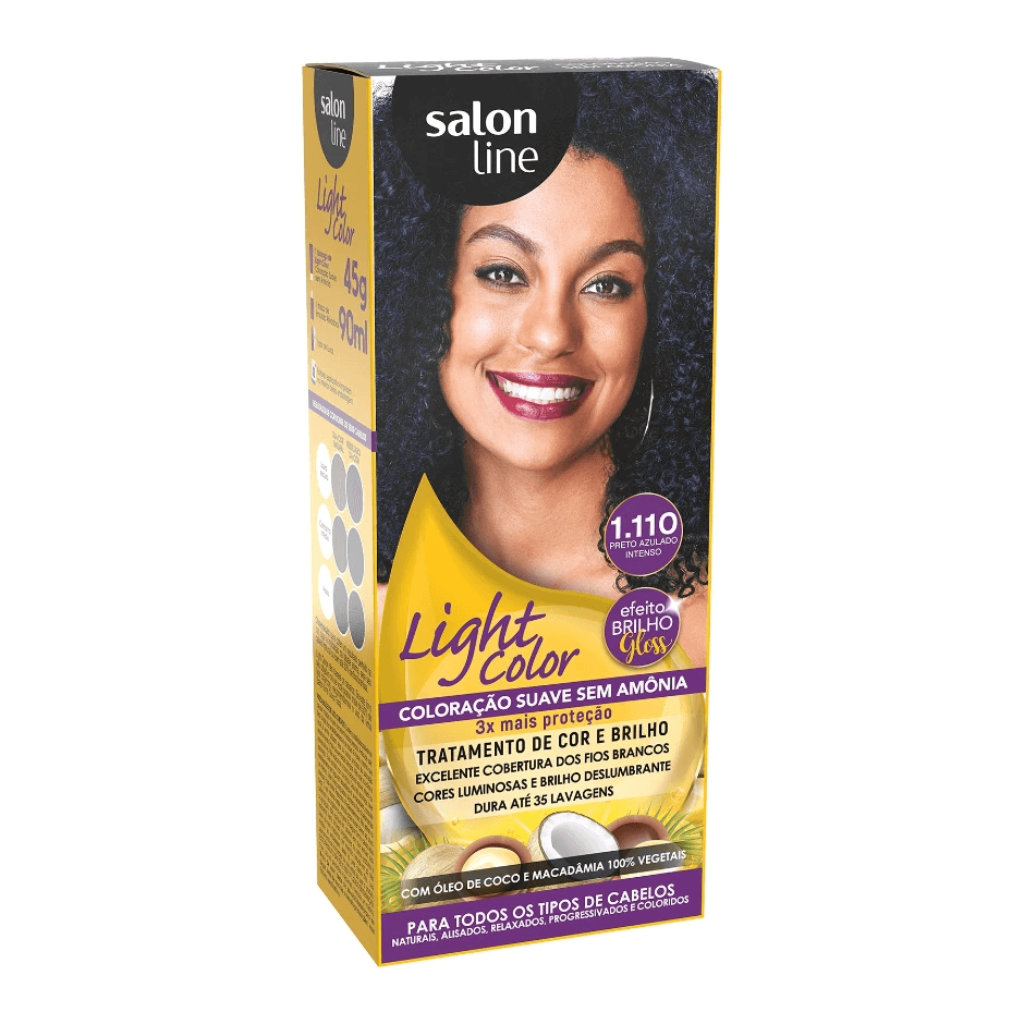 SALON LINE LIGHT COLOR 1.110 PRETO AZULADO INT