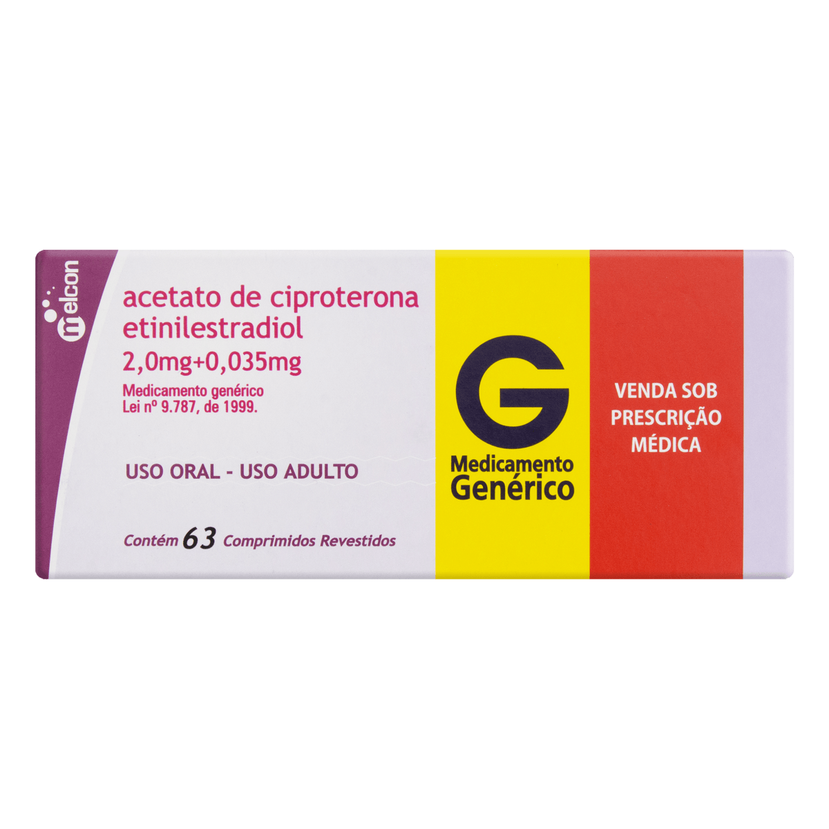 ACET CIPRO+ETIN 2+0,035MG 63 CPRS - MELC (G)