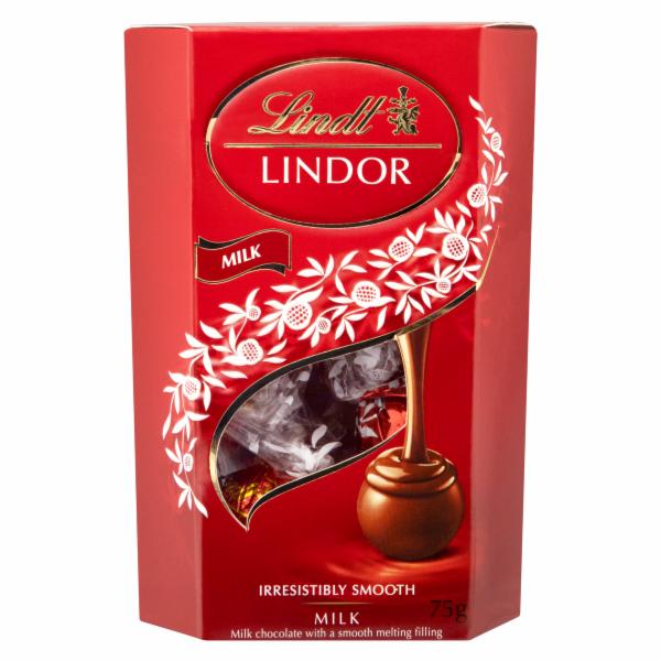 LINDT LINDOR CORN AO LEITE 75G
