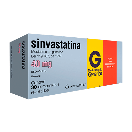 SINVASTATINA 40MG 30 CPRS - NVT (G)