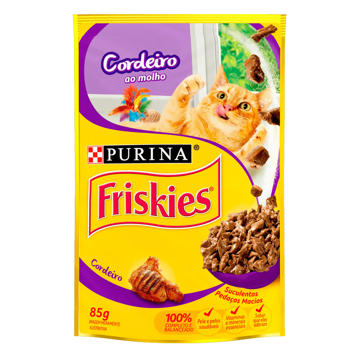 FRISKIES ADULTO CORDEIRO AO MOLHO 85G