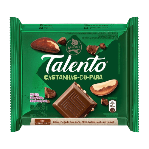 CHOCOLATE GAROTO TALENTO CAST PARA 85G